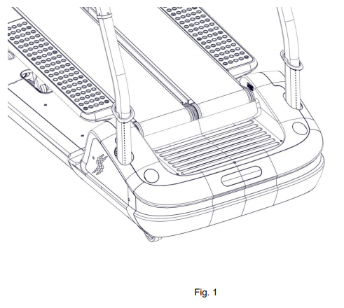 How do I install the rear step brace kit on my Star Trac Treadclimber?