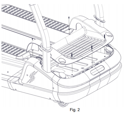 How do I install the rear step brace kit on my Star Trac Treadclimber?