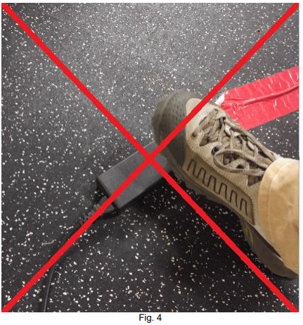 How do I route power cord and cables safely?