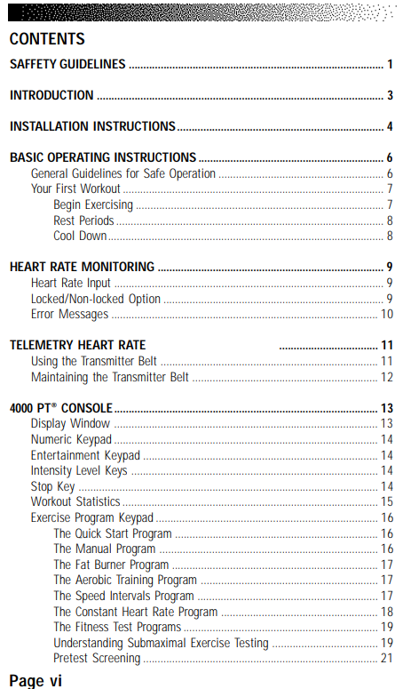 4000PT Owner's Manual