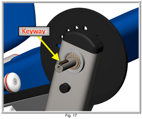 How do I install the cam w/keyway addition?