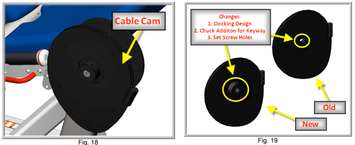 How do I install the cam w/keyway addition?