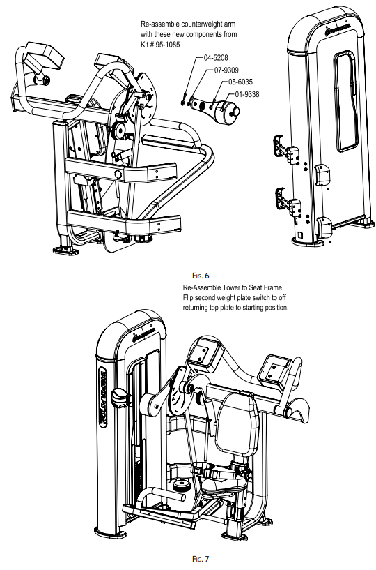 How do I install the counter weight pivot bolt upgrade on the IPPO3 ...