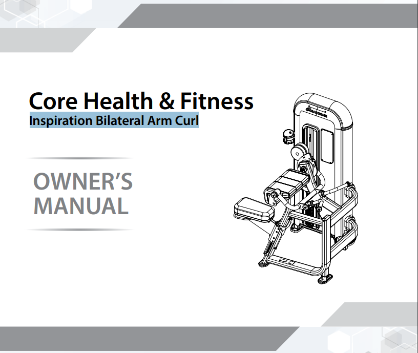 Inspiration Bilateral Arm Curl Owner's Manual