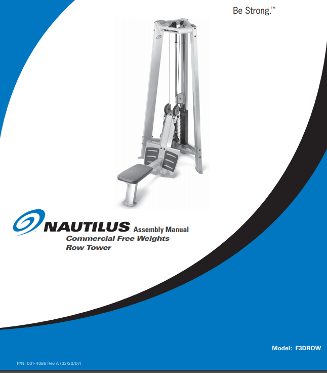 Nautilus Row Tower Assembly Manual
